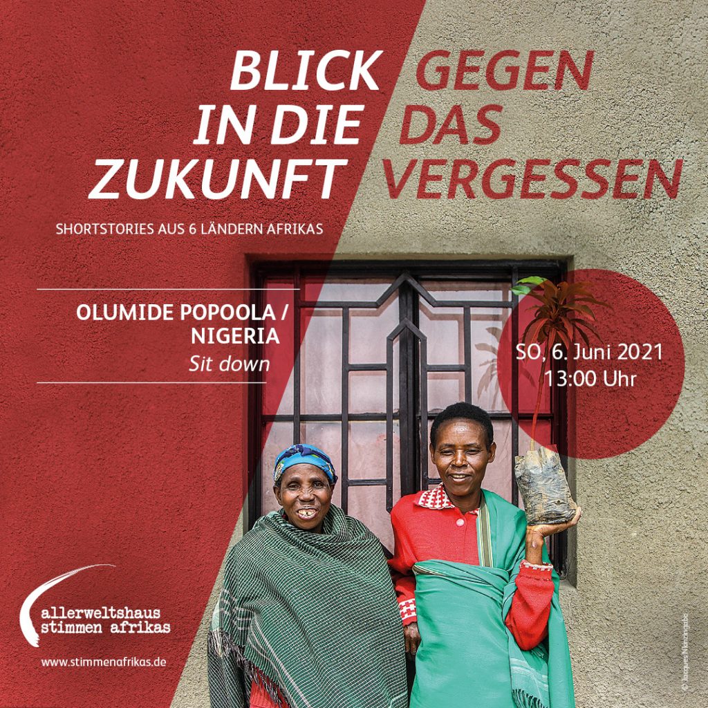 #3: Olumide Popoola / Nigeria, „Sit down“ Lesung und Gespräch zu “Guess ...